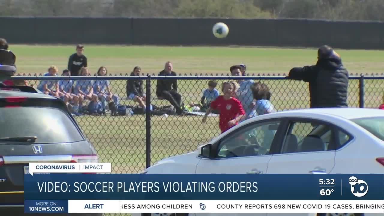 Video: Soccer player violating orders - YouTube