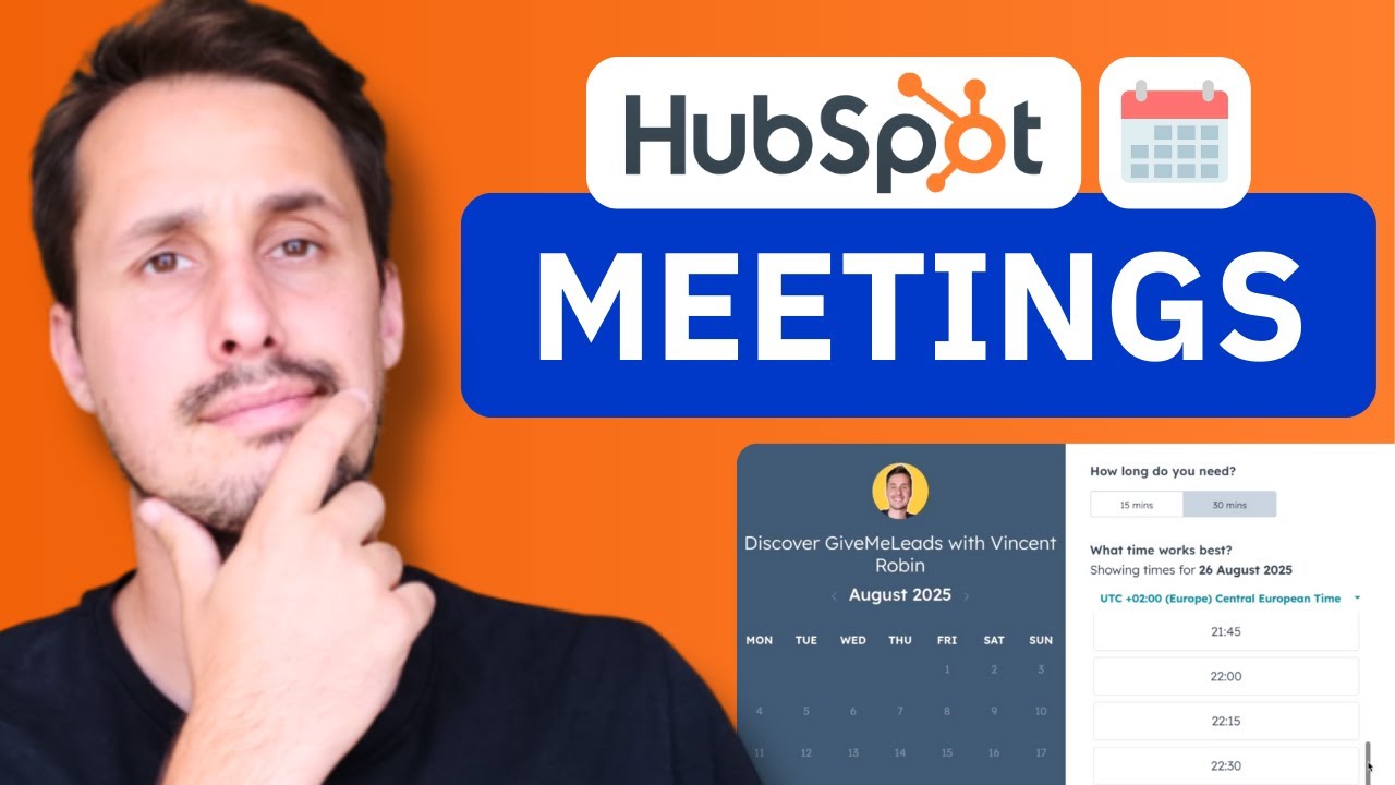 How To Use HubSpot Meeting Scheduler - Tutorial for Beginners (2026 ...