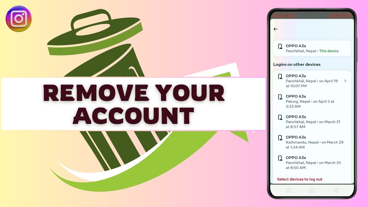 How to Remove Your Instagram Account From Another Device I Net Nimble ...