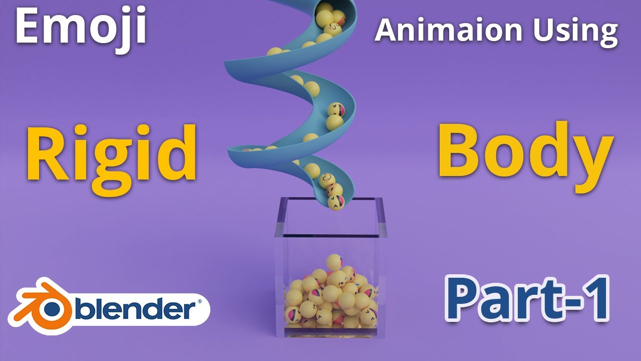 Cool Emoji Animation Using Rigid Body || Blender Tutorial || Part-1 ...
