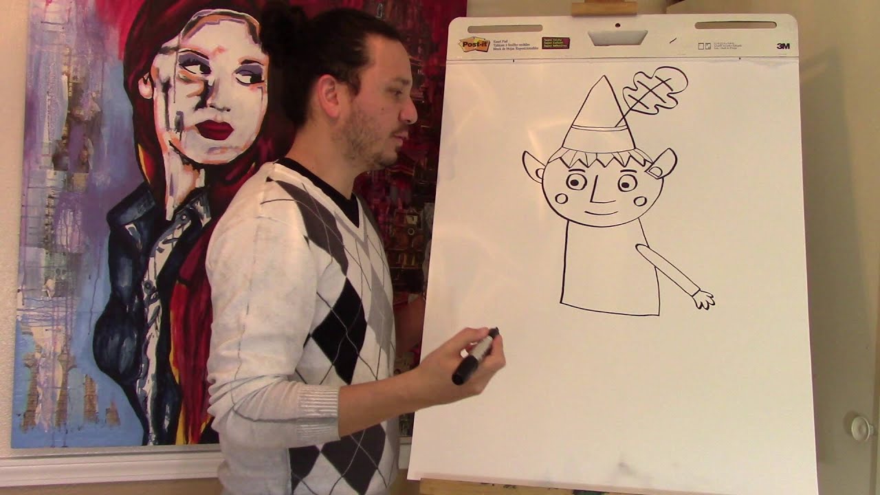 Ben and Holly's Little Kingdom - How to Draw Ben Elf Drawing Tutorial ...