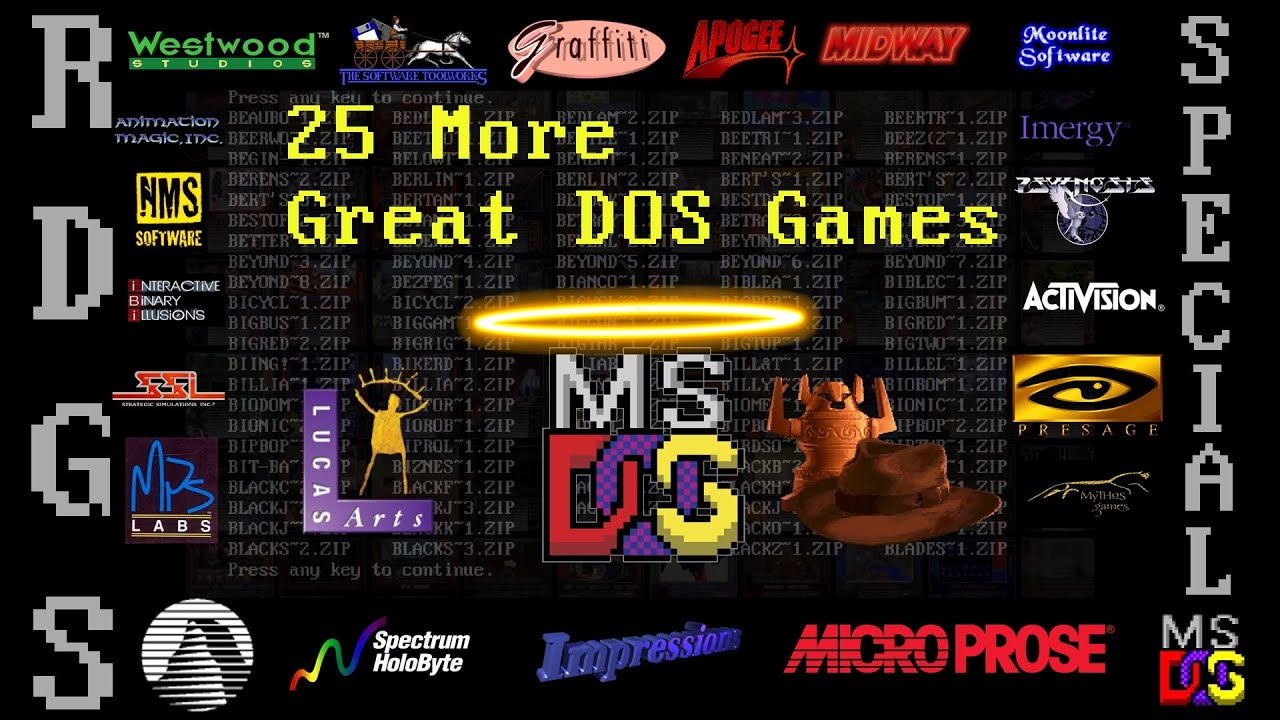 Random DOS Game Show Special: 25 More Great DOS Games (Part 9) - YouTube