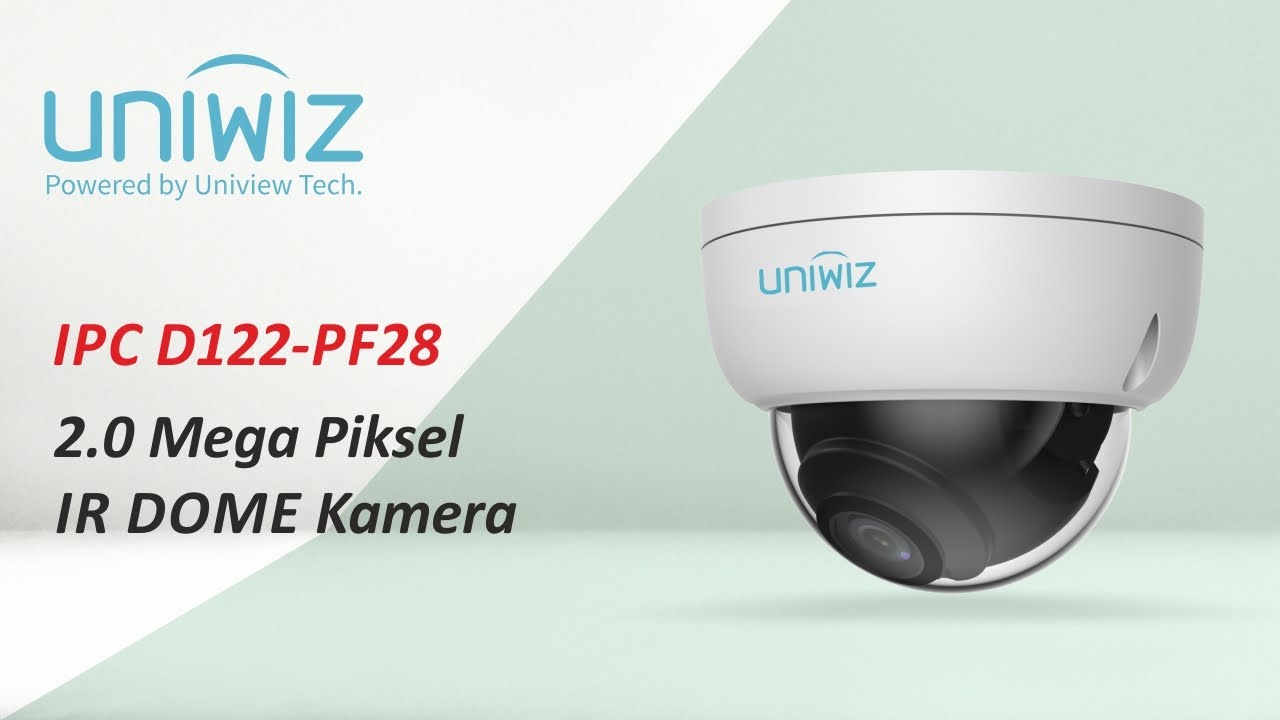 UNIWIZ IPC D122 PF28 2 0 Mega Piksel IR DOME Kamera - YouTube