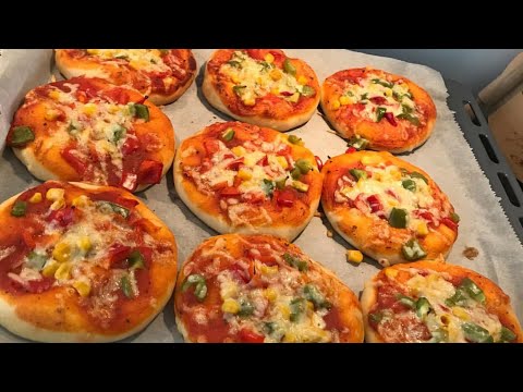 Mini pizzalar/pizza/pizza tarifi/pizza nasil yapilir