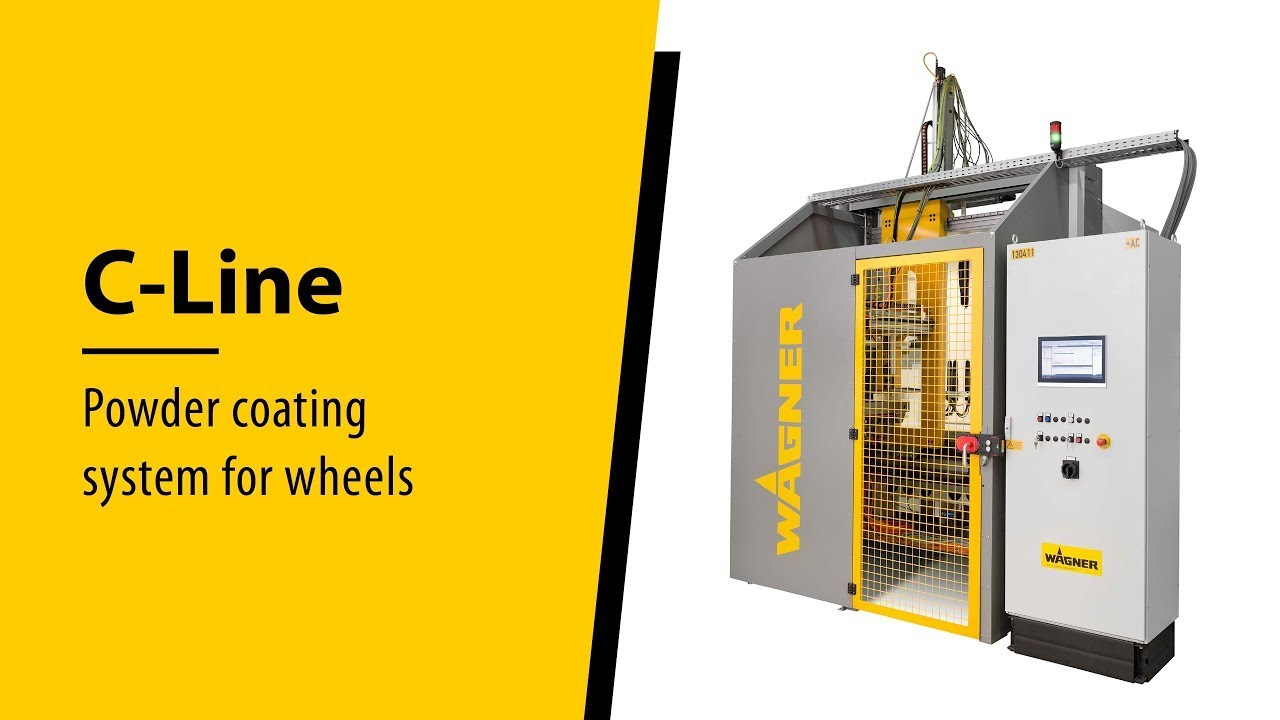 Miltelinio dažymo linija Wagner C-Line - YouTube