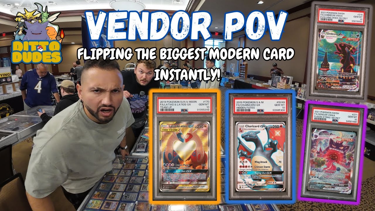 Flipping the BIGGEST modern card INSTANTLY! | Pokemon Vendor POV ...