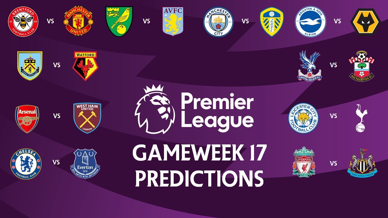 Premier League Gameweek 17 Predictions - YouTube