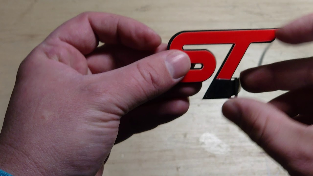 Illuminated Ford st badge - YouTube