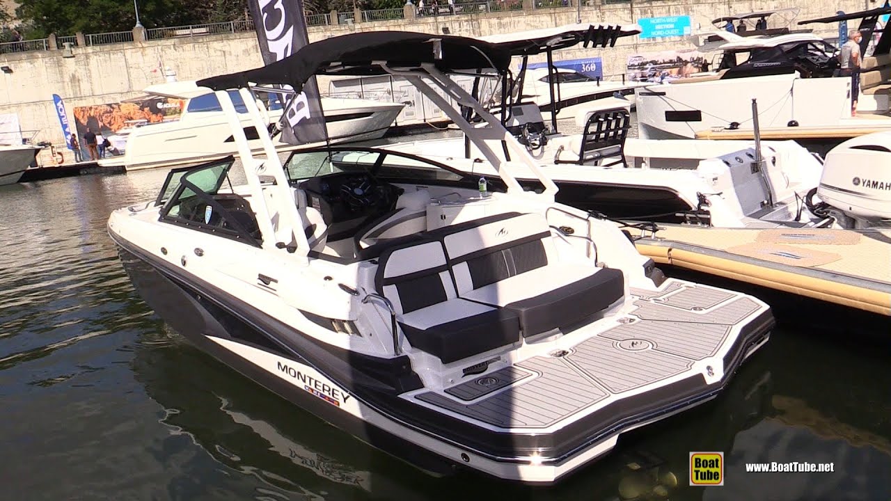 2020 Monterey M4 Motor Boat Walkaround Tour - Montreal In Water Boat ...