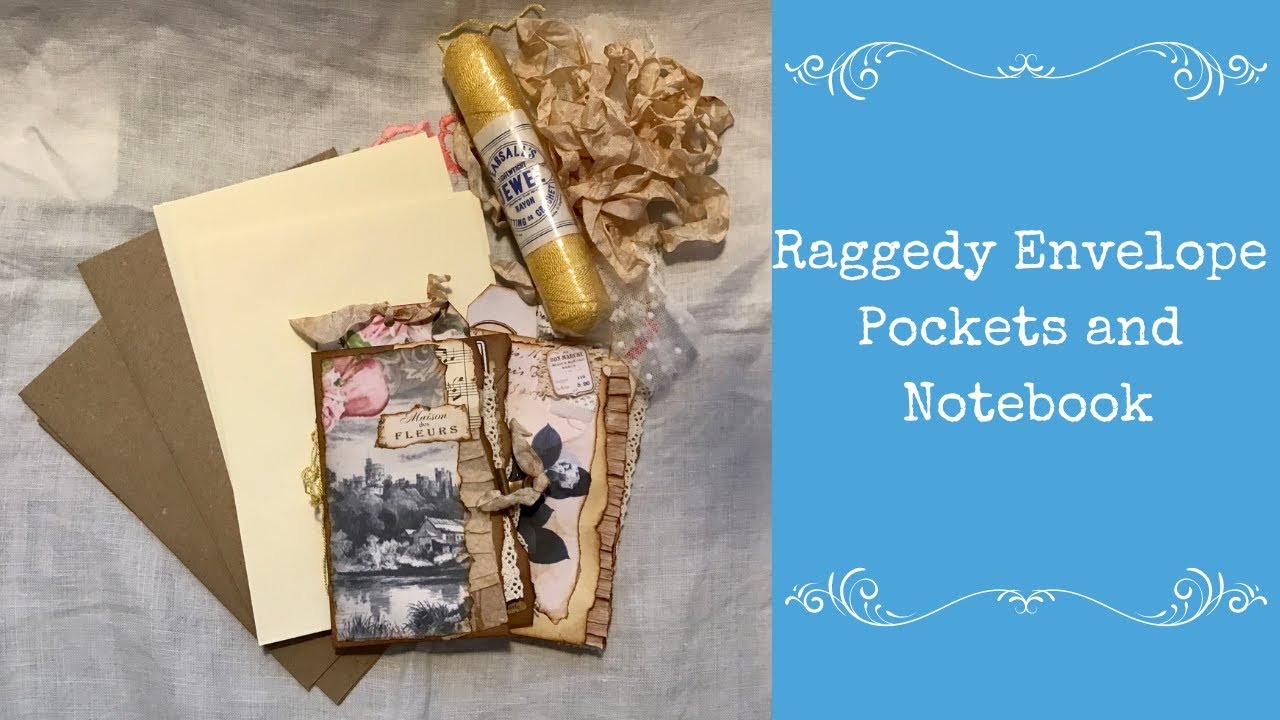 Raggedy Envelope Pockets and Notebook - YouTube