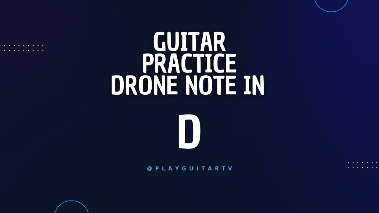 Guitar Practice drone note in D - YouTube