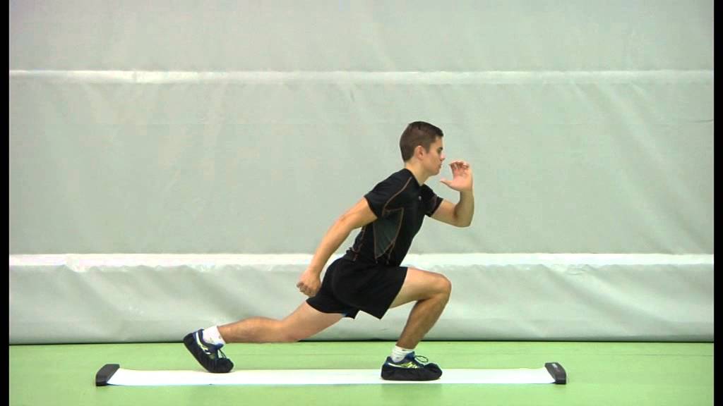 Squat position rapid leg scissors front and back - YouTube