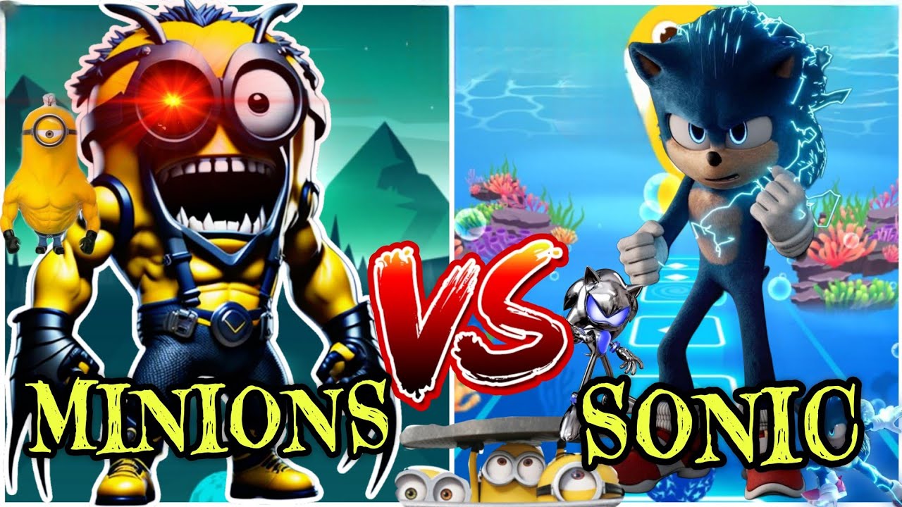 SONIC VS MINIONS TILES HOP NEW TREND VIDEO - YouTube