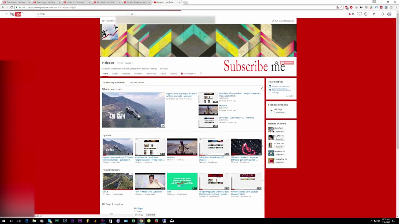 Subscriber Channels subs4free Youtube | Seo | - YouTube