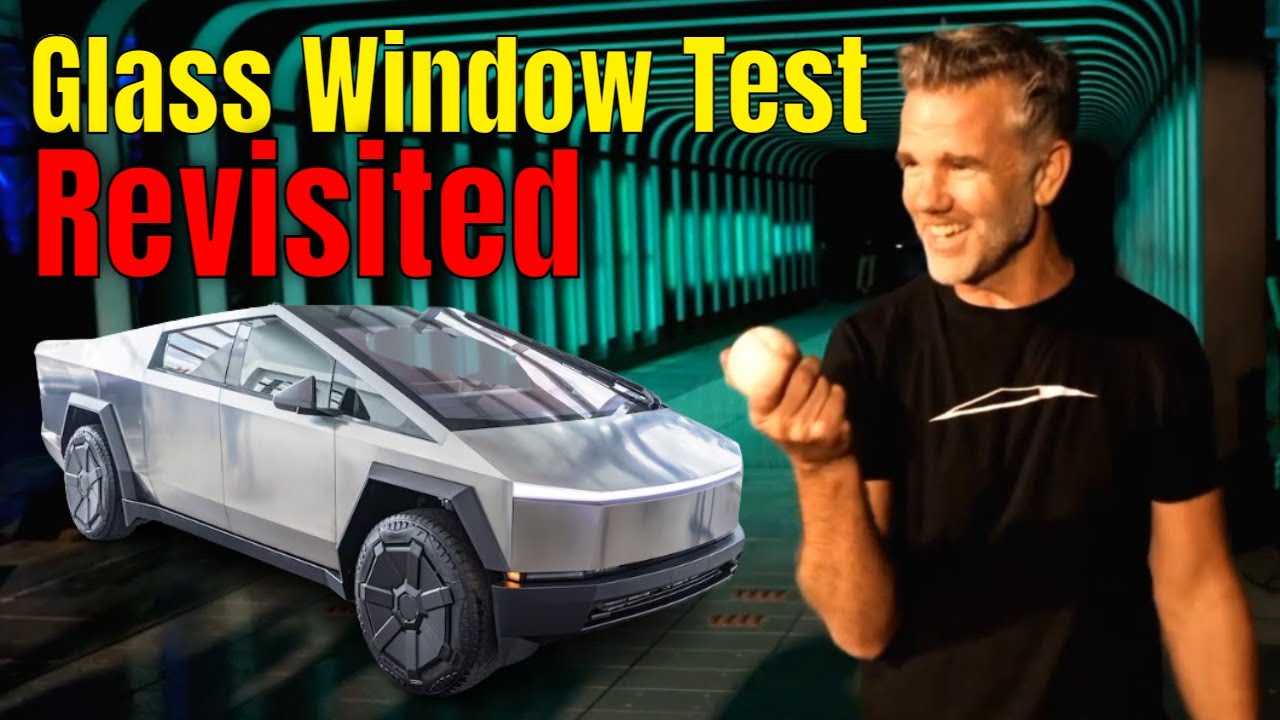 Tesla Cybertruck Glass Window Test Revisited - YouTube