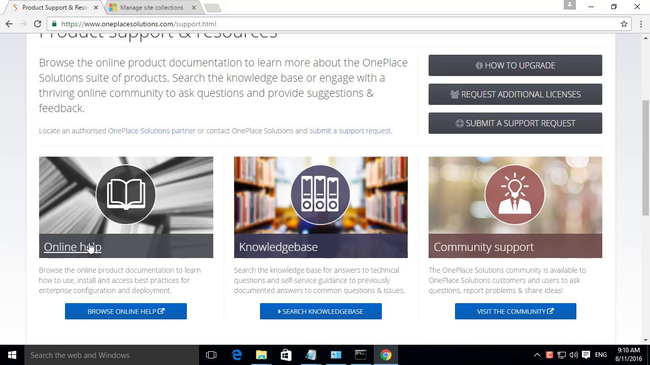Create OnePlace Solutions site - YouTube