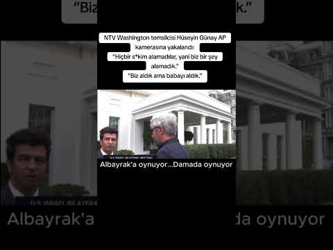 NTV Washington temsilcisi Hüseyin Günay AP kamerasına yakalandı: “Hiçbir s*kim alamadılar.\