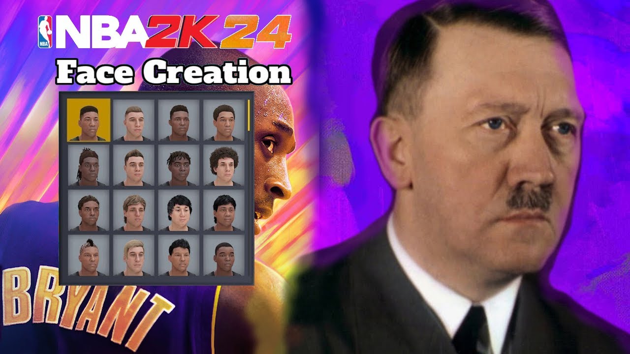 ADOLF HITLER FACE CREATION IN NBA 2K24! LOOK LIKE ADOLF HITLER IN NBA ...