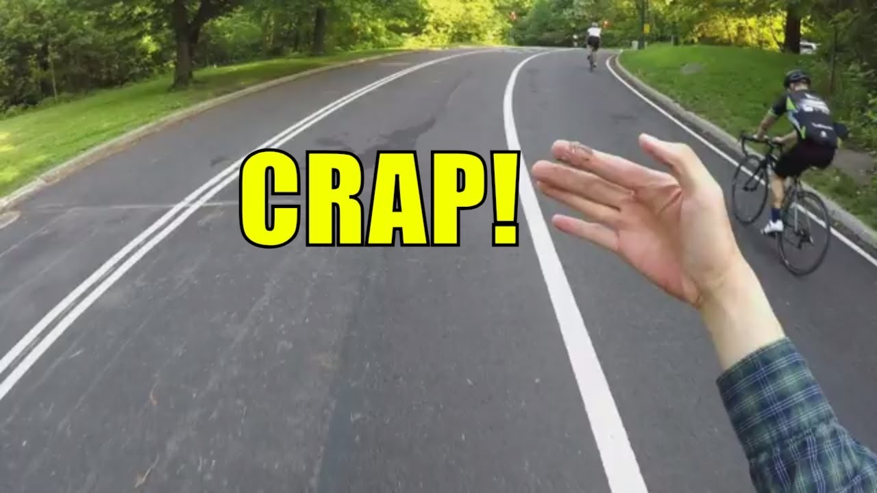 The dangers of cycling through Central Park: Bird poop - YouTube
