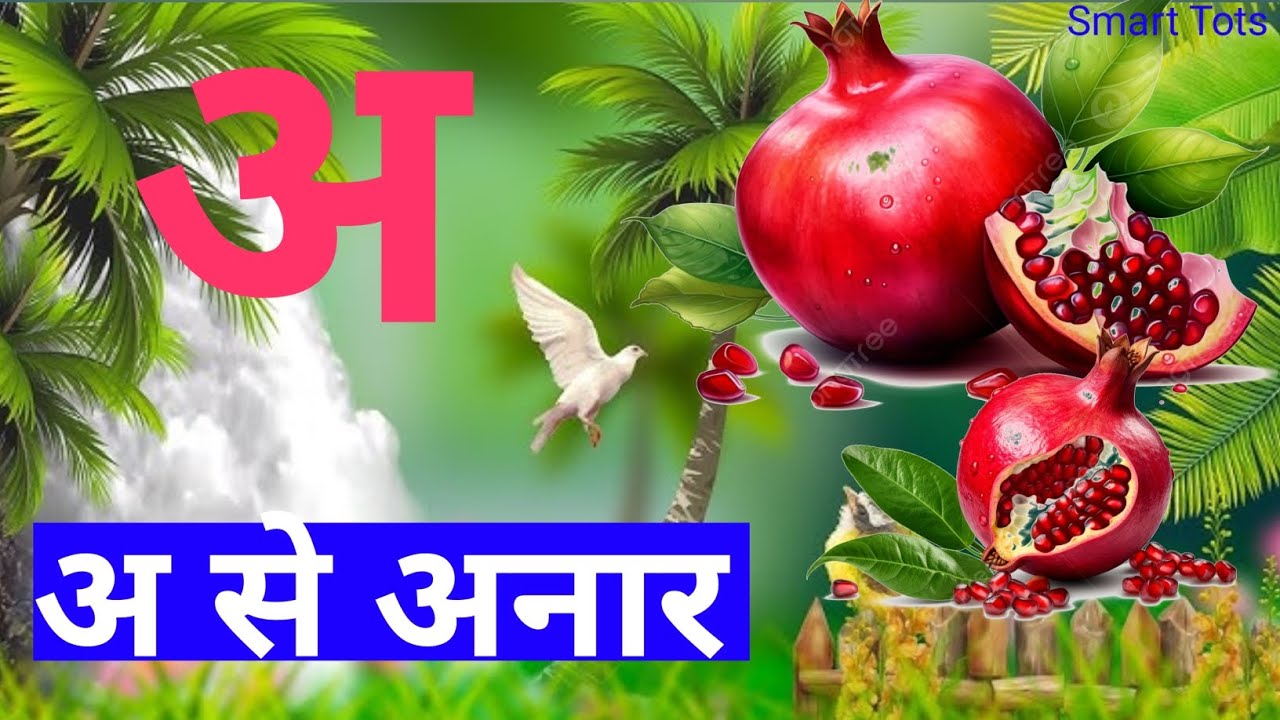 अ से अनार/phonics song/हिंदीश्वरमाला/आ से आम/a se aanar/aa se aam /क से ...