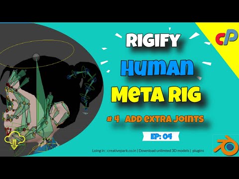 How To Use Blender Rigify Addon | Epi - 4 | Adding Extra Bones control widgets| Human (Meta Rig)