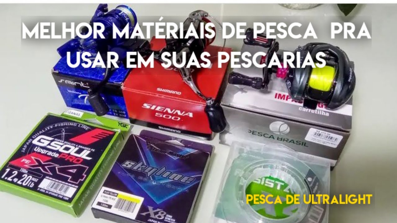 MELHOR MATERIAIS DE PESCA PRA USAR EM SUA PESCARIA. Pesca de Ultralight ...