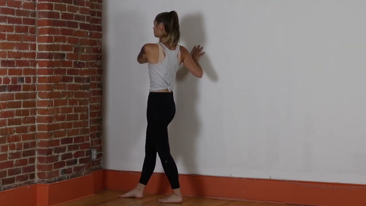 Wall Rotation Stretch - YouTube