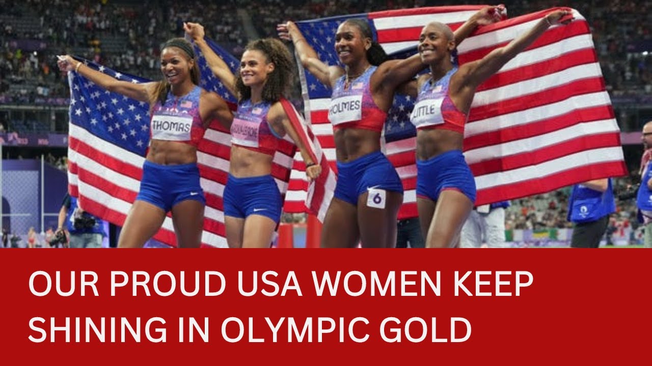 Proud USA Women Keep Shining in Olympic Gold as they win 4 x400 m ...