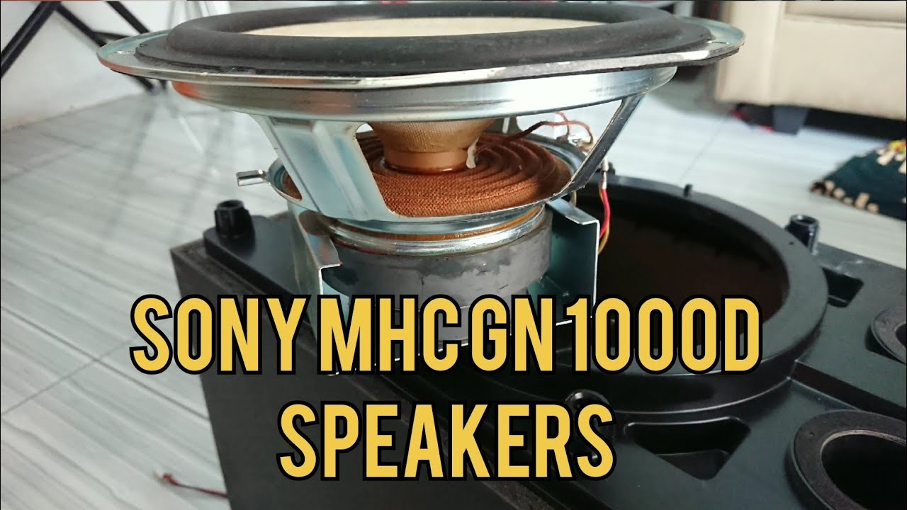 sony mhc gn1000d speaker inside - YouTube