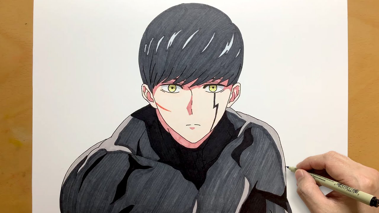 How to Draw Mash from Mashle Magic and Muscles | step by step | draw ...