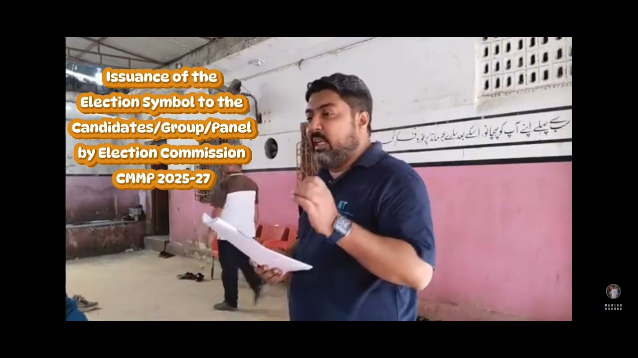 Issuance of the Election Symbol to the Candidates/Group/Panel by ...