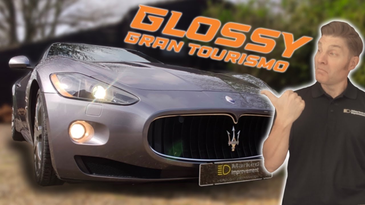 GLOSSY Gran Turismo! Maserati headlight restoration time lapse ...