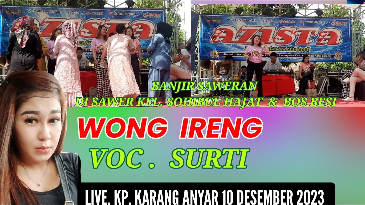 WONG IRENG TARLING COVER Mis SURTI AZISTA ENTERTAINMENT - YouTube
