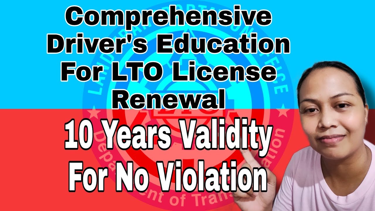 LTO Comprehensive Driver s Education Certificate For Drivers License LTO Comprehensive Driver s Education Certificate For Drivers License