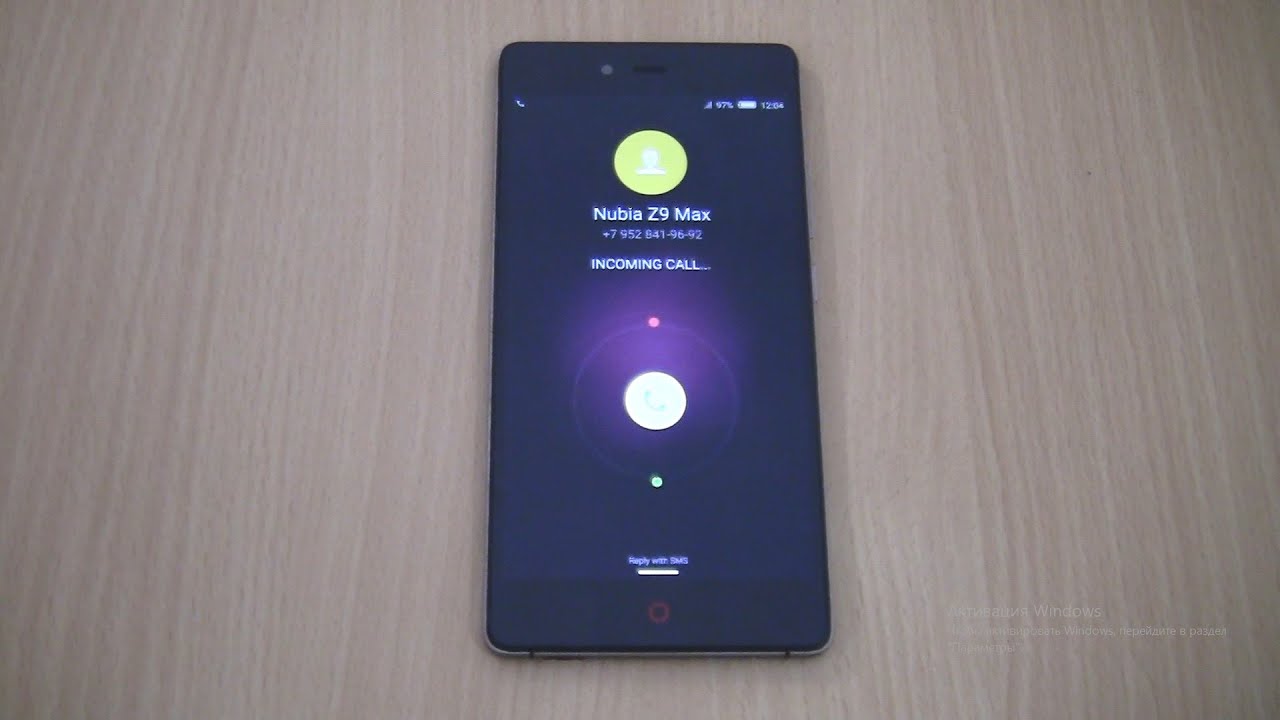 Nubia Z9 Max incoming call - YouTube