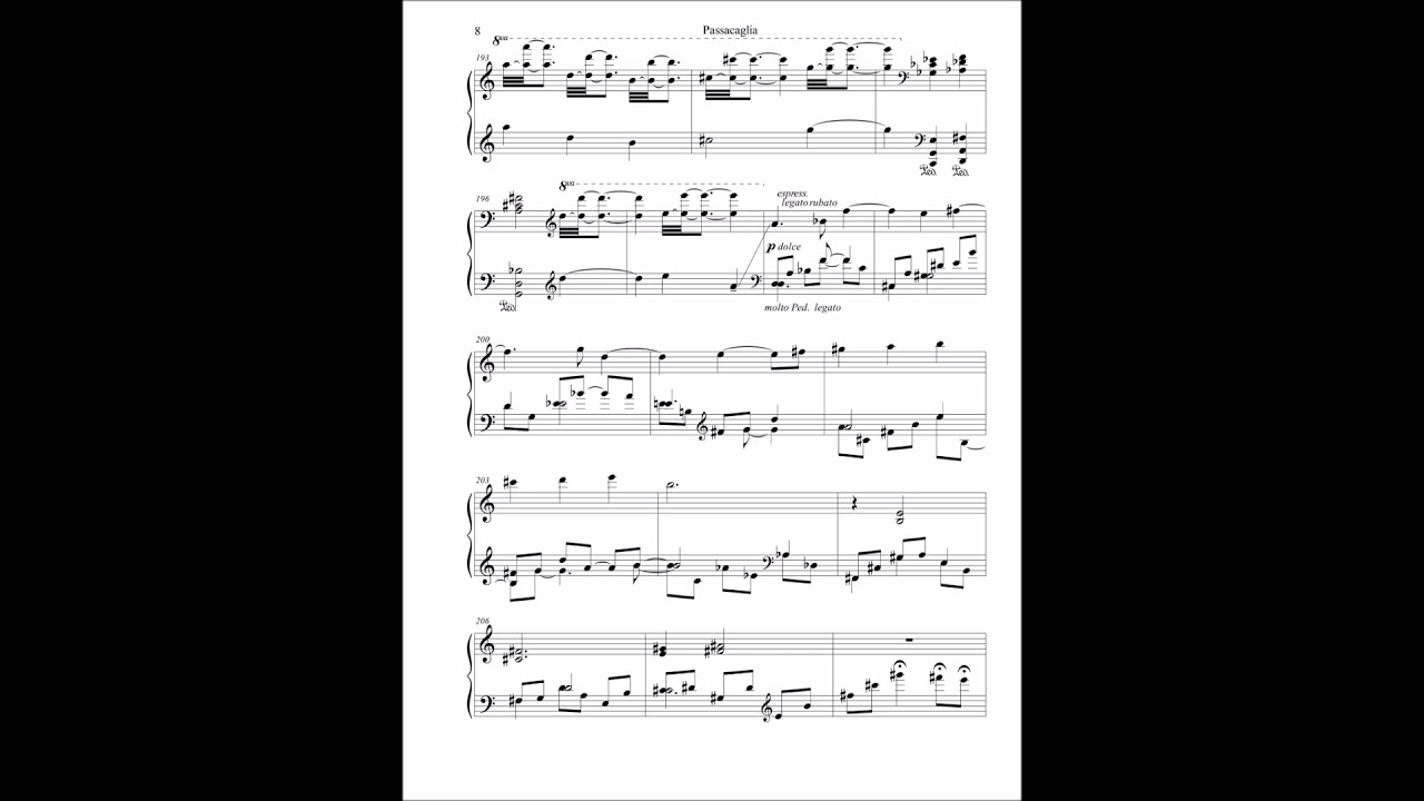Andrei Petrache - Passacaglia pentru pian - YouTube