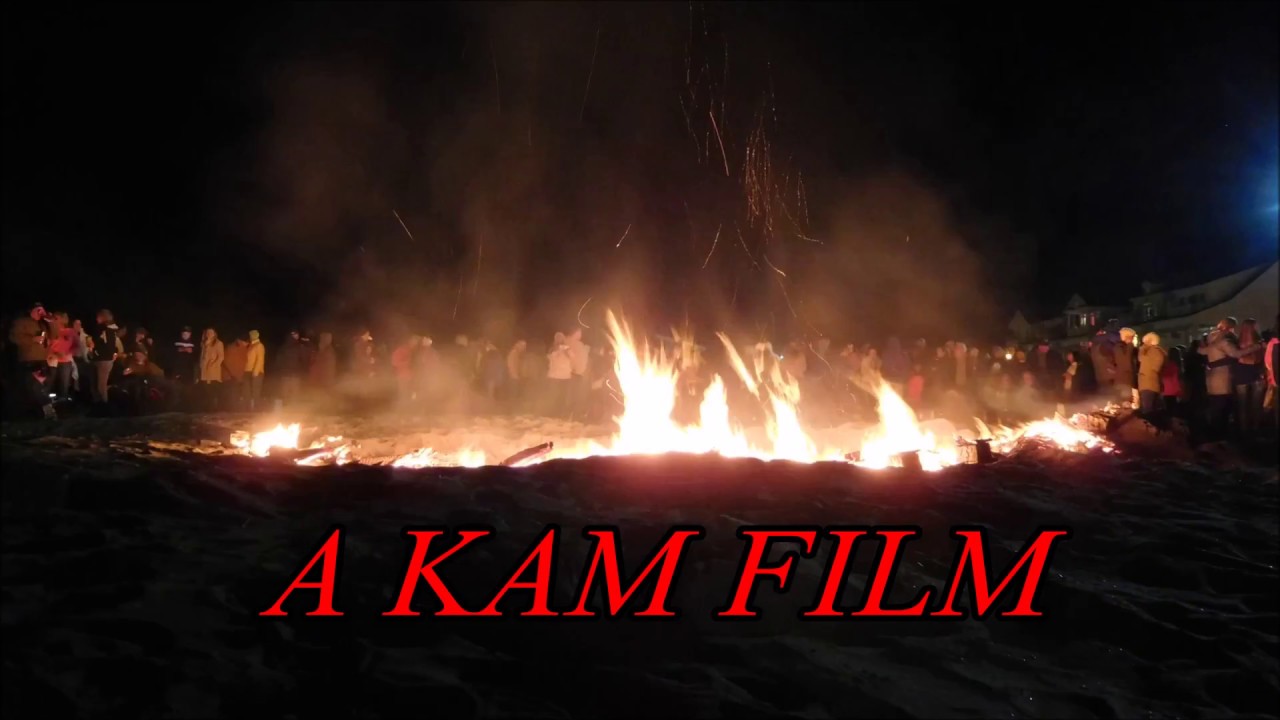 ATLANTIC BEACH BONFIRE! - YouTube