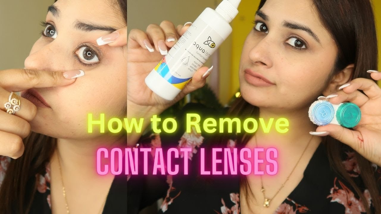 How to Remove Contact lenses easily - YouTube