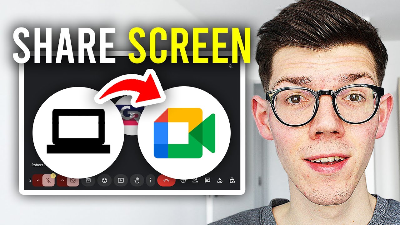 How To Share Screen On Google Meet - Full Guide - YouTube