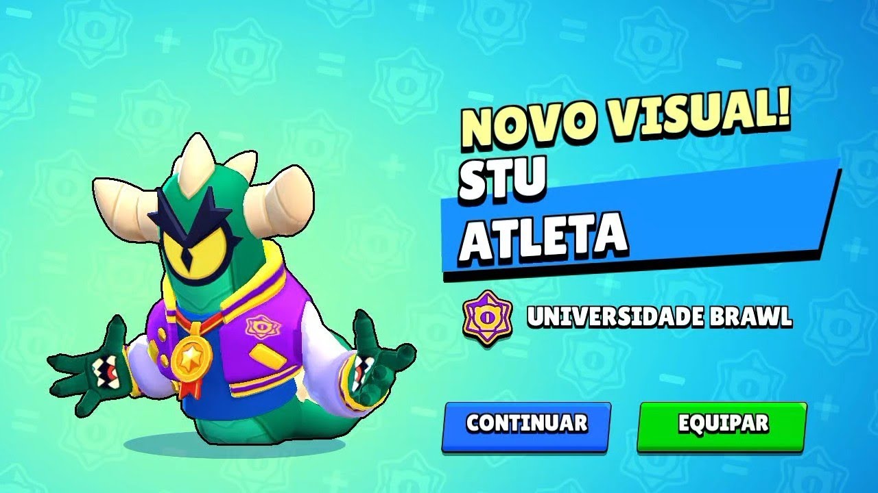 COMPREI A SKIN STU ATLETA!! - BRAWL STARS - YouTube