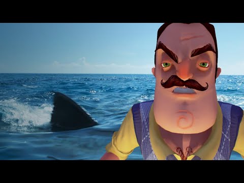 BRO HAS A PET SHARK?!- Hello Neighbor Part 5 (Act 2) - YouTube