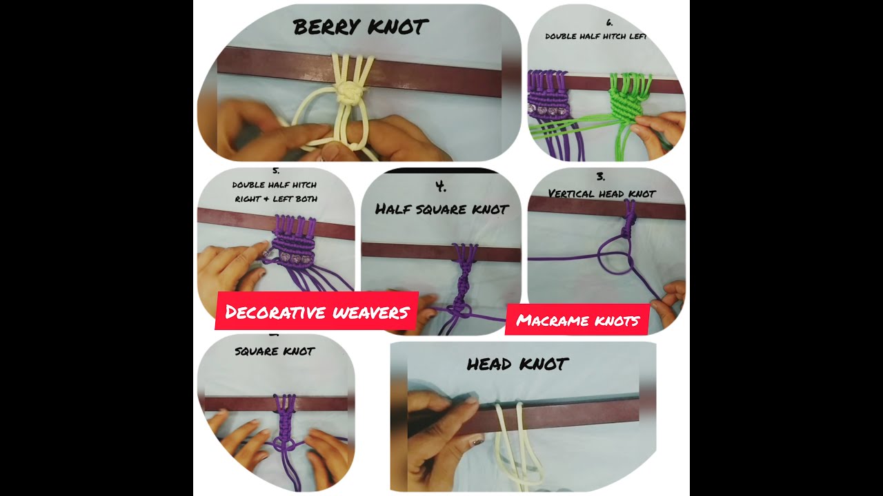 how to make basic macrame knots? |step by step guide for beginners ...