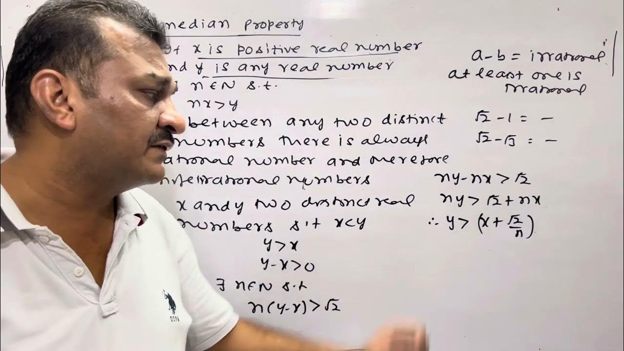 Between two distinct real numbers, there is always infinite many irrational numbers | Lecture-25 ...