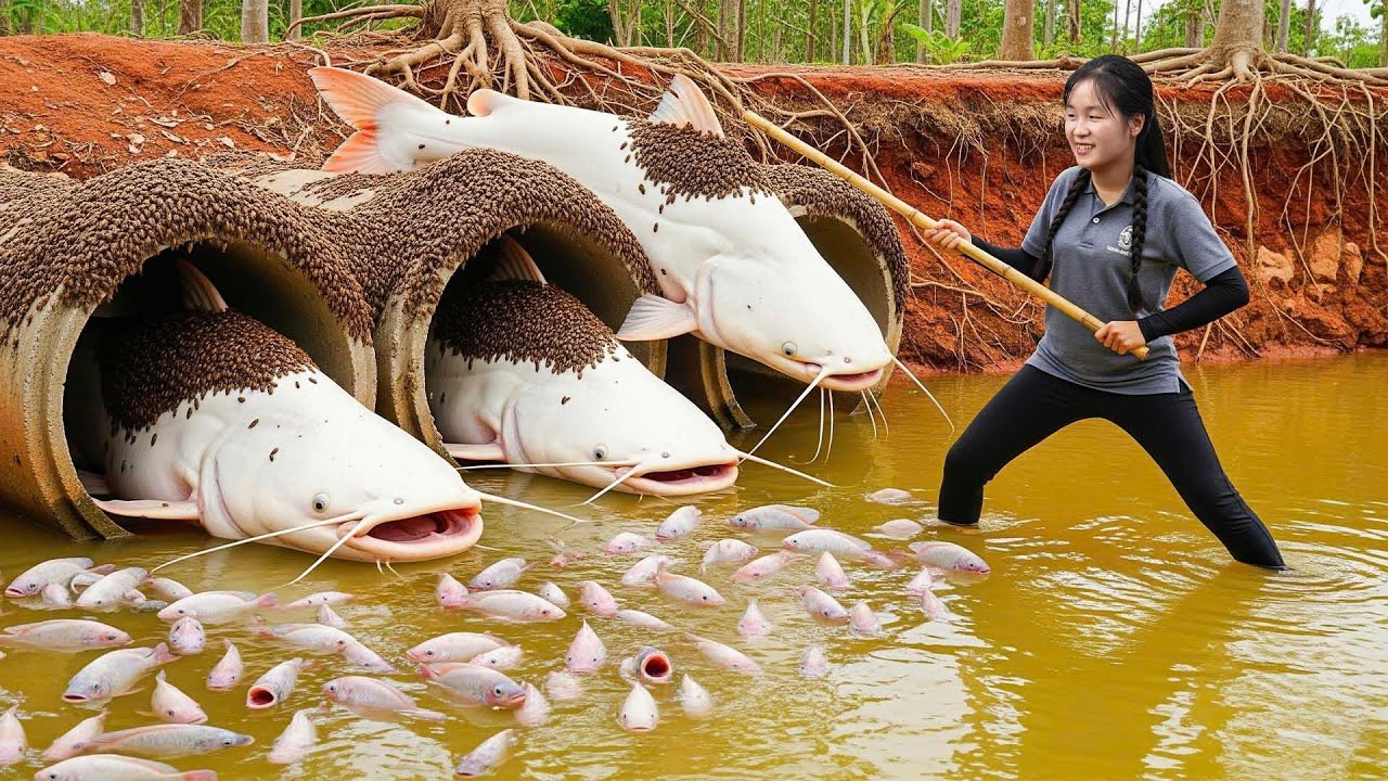 Harvesting Giant Fish in Tubes and Bringing It to Market | Fighting ...