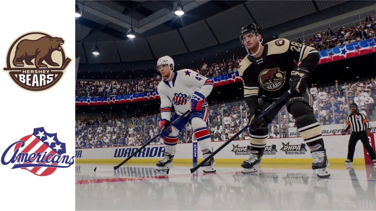 Game 18/72 - Hershey Bears @ Rochester Americans! (NHL 25) - YouTube