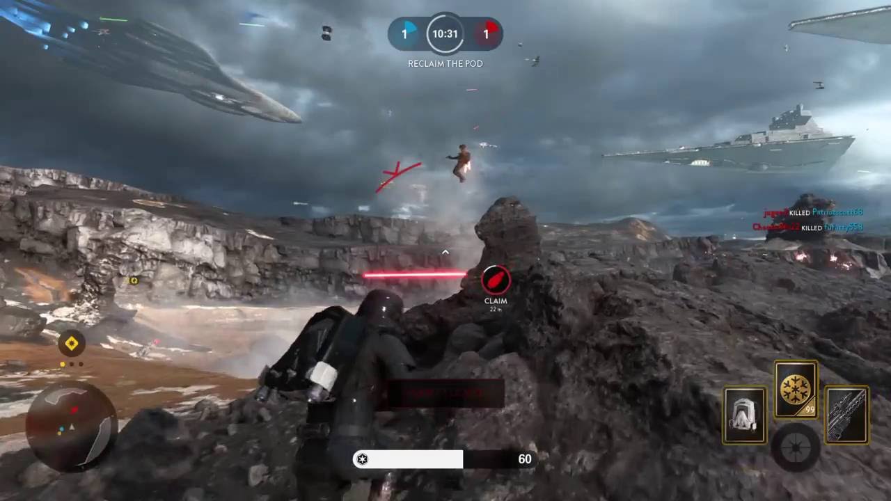 STAR WARS Battlefront - Jump Pack Landing in Sulfur - YouTube