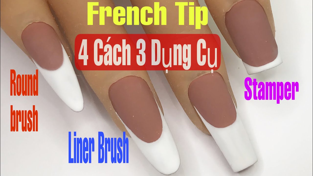 4 Ways 3 Tools For Gel French Easy For Beginner | 4 Cách 3 Dụng Cụ Vẽ ...