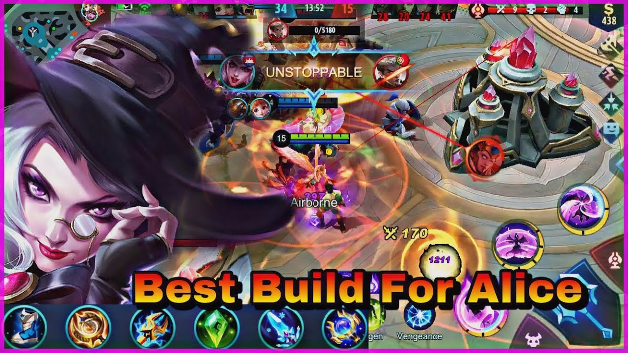 Alice Gameplay Mobile Legends 2021 - Best Build For Alice 2021 | TOP 1 ...