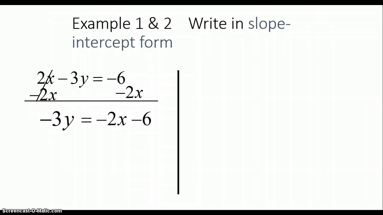 Converting Slope Intercept To Standard Form YouTube converting-slope-intercept-to-standard-form-youtube