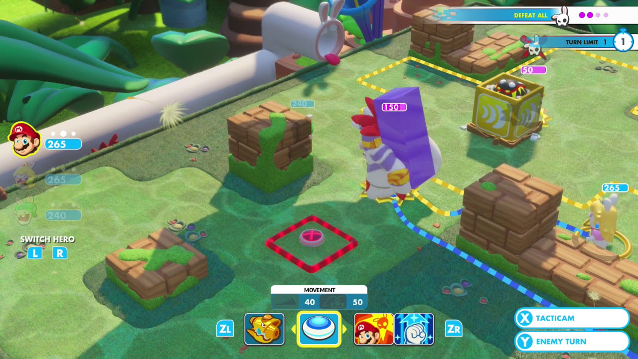 Mario + Rabbids Kingdom Battle Challenge 1-4 "ALL-IN-ONE" - YouTube